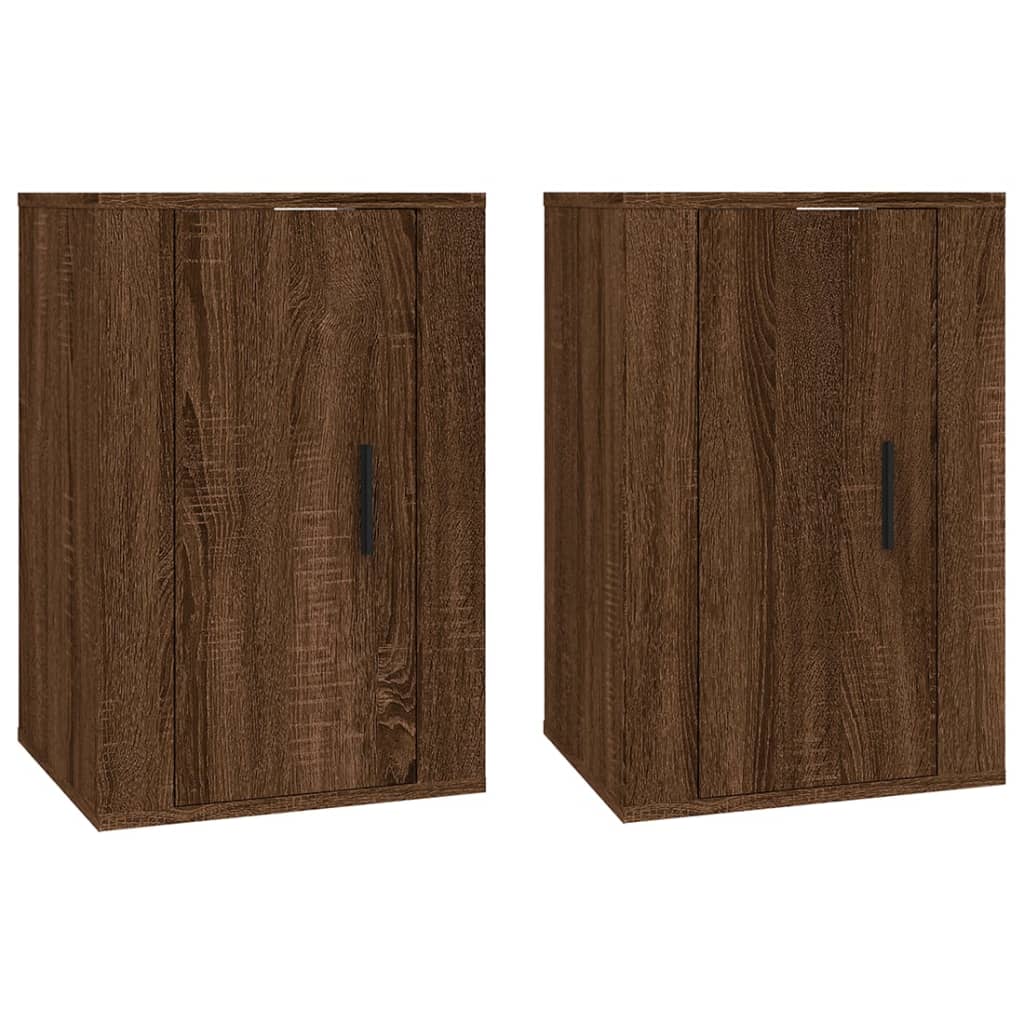 Meubles TV muraux 2 pcs Chêne marron 40x34,5x60 cm | Leroy Merlin