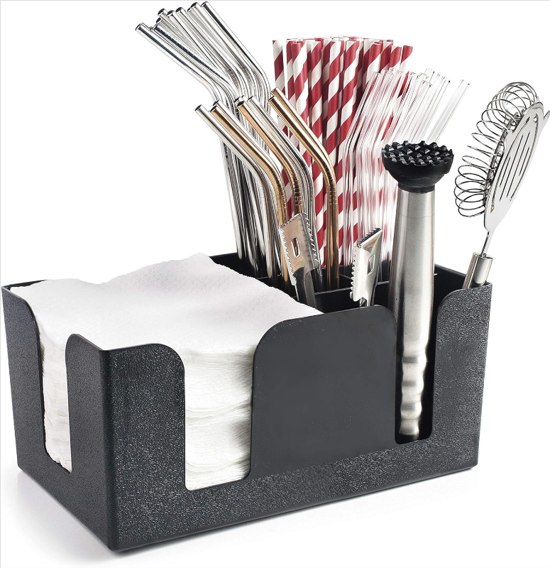 Six Compartment Organiser, Cocktail Accessory, BPA Free, 24 x 14 x 10 ...
