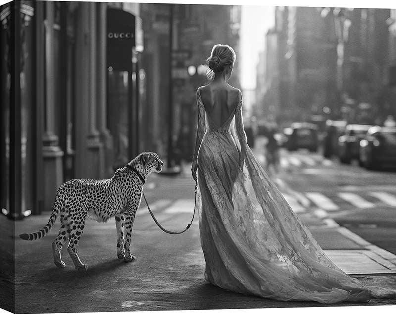 Cuadro de moda - Impresión sobre lienzo - Julian Lauren - Paseando por ...