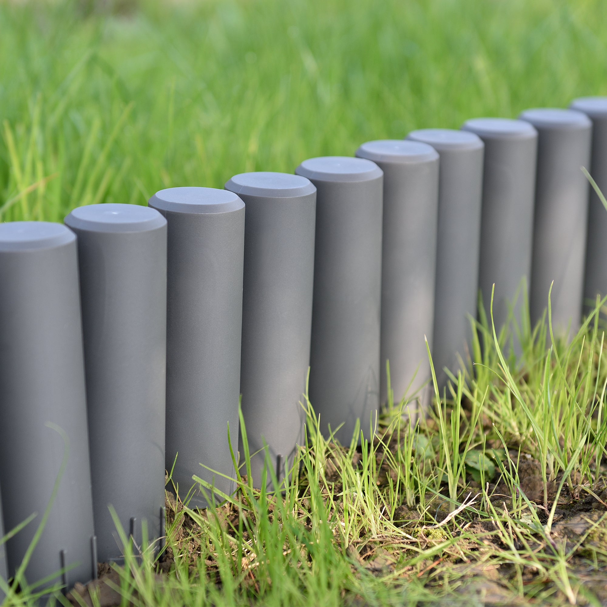 Kit de 80 Palissades Espot gris foncé 2160 cm [casa.pro] | Leroy Merlin