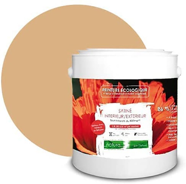 Beige Sable-Peinture interieur exterieur aspect satin Natura - Beige ...