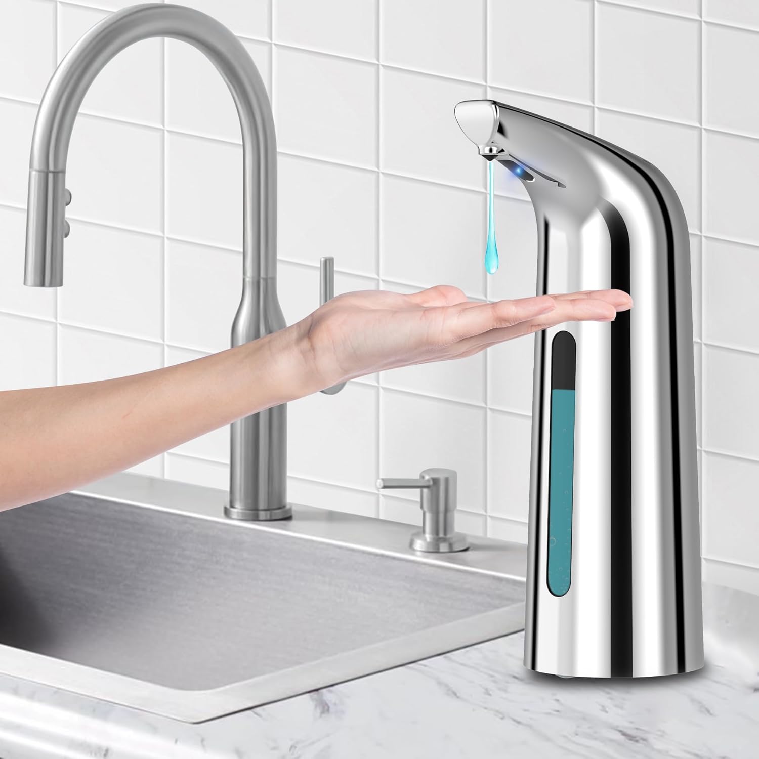 Distributeur de savon automatique pour cuisine et salle de bain ...