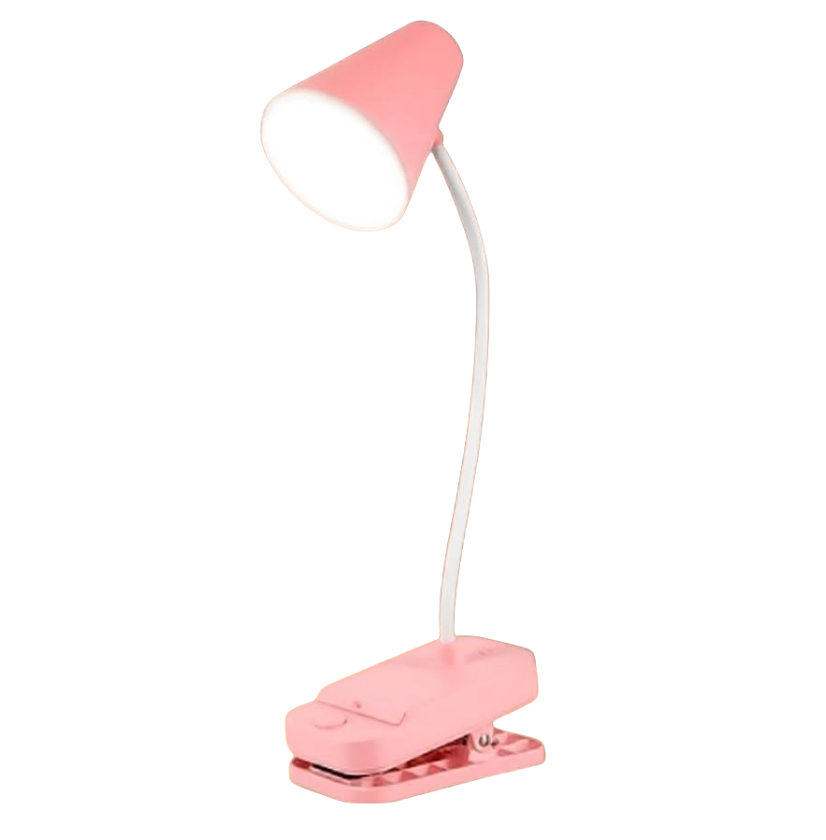 Lámpara de clip - Lámpara de mesa rosa - Lámpara de escritorio para ...