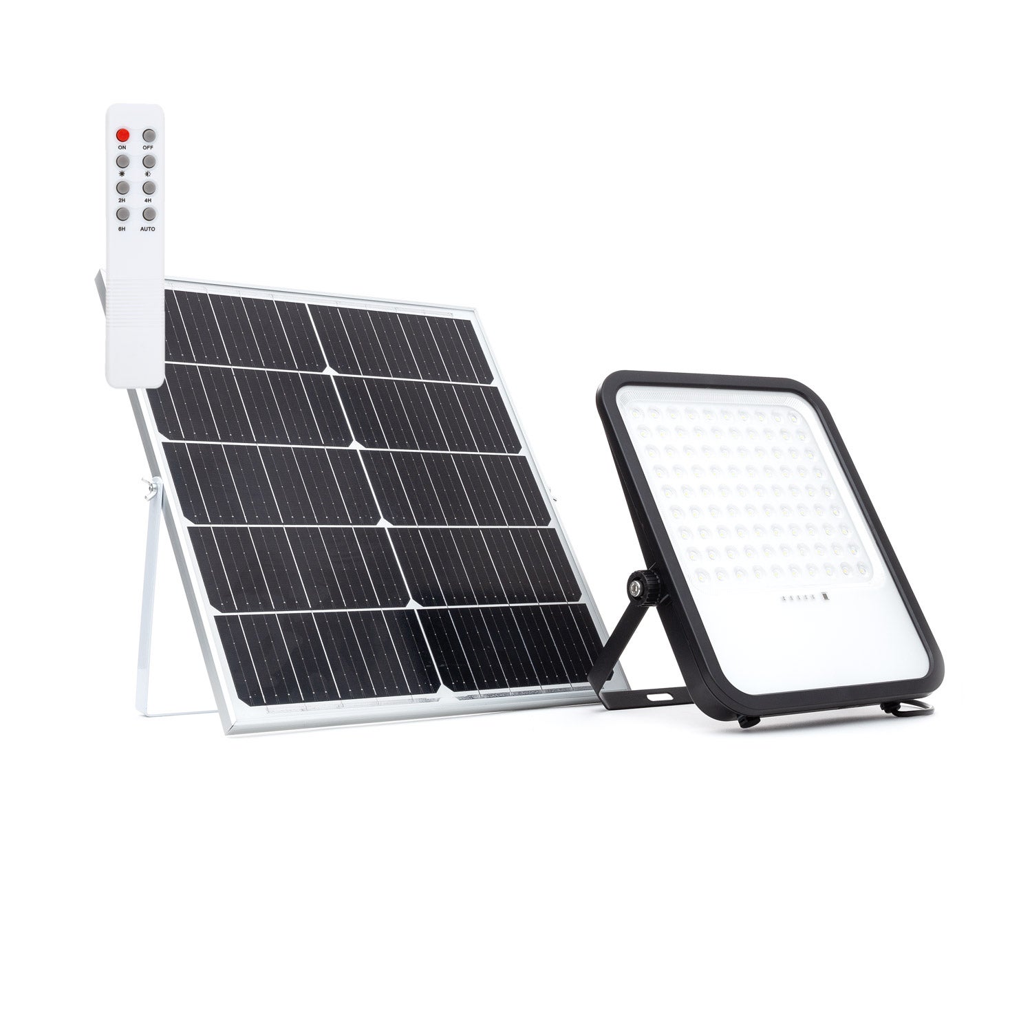 Ledkia Foco Proyector LED Solar 3850 lm IP65 con Control Remoto Nurda ...