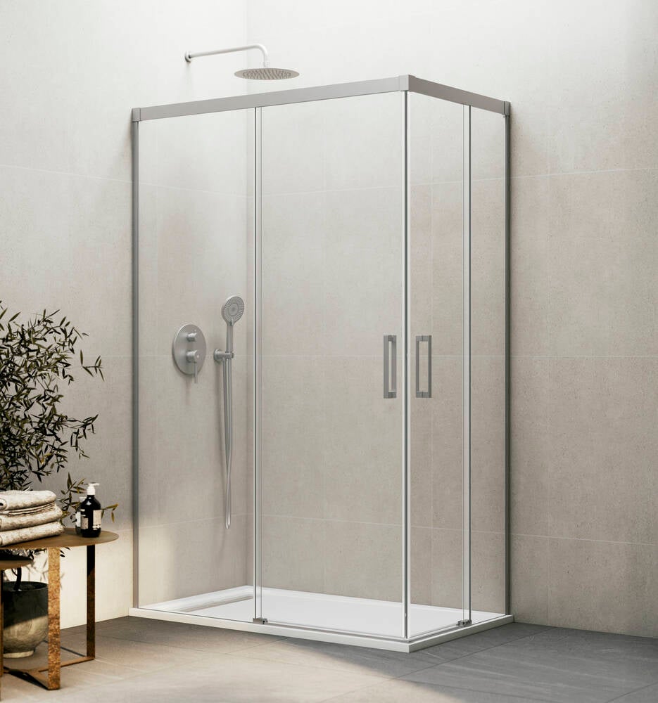 Gme Basic Mampara De Ducha Transparente Angular Entrada Al Vértice 2 ...