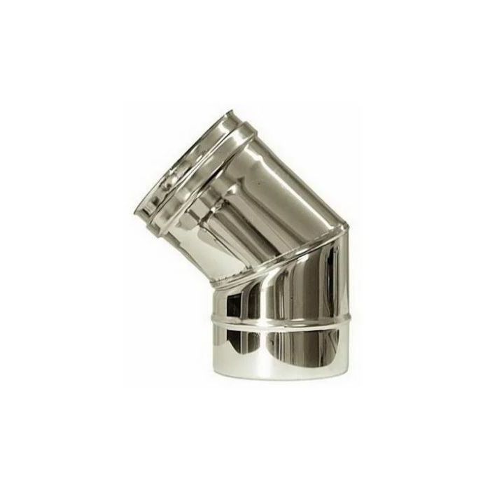 Coude 45° simple paroi en inox 316 - Ø 150 mm | Leroy Merlin