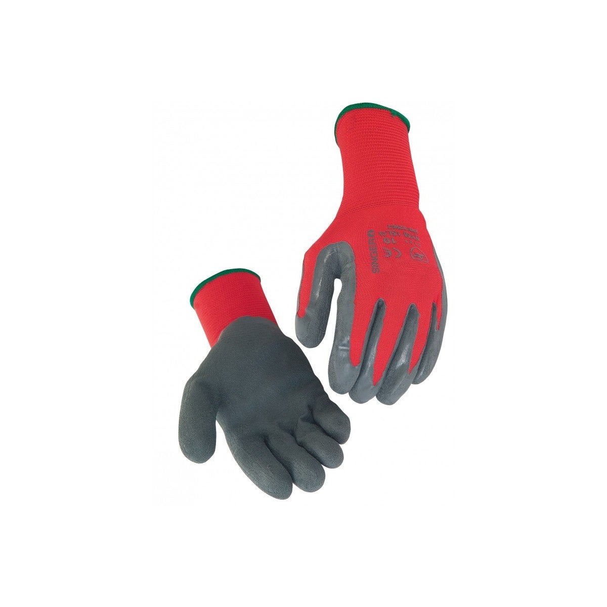 Gant de manutention T.9 latex rouge Singer | Leroy Merlin