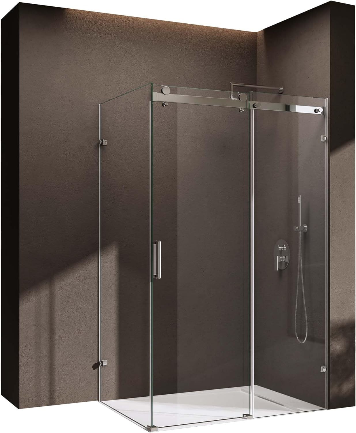 Doporro Cabine de douche 80x130x195cm Paroi de douche Ravenna17-2 en ...