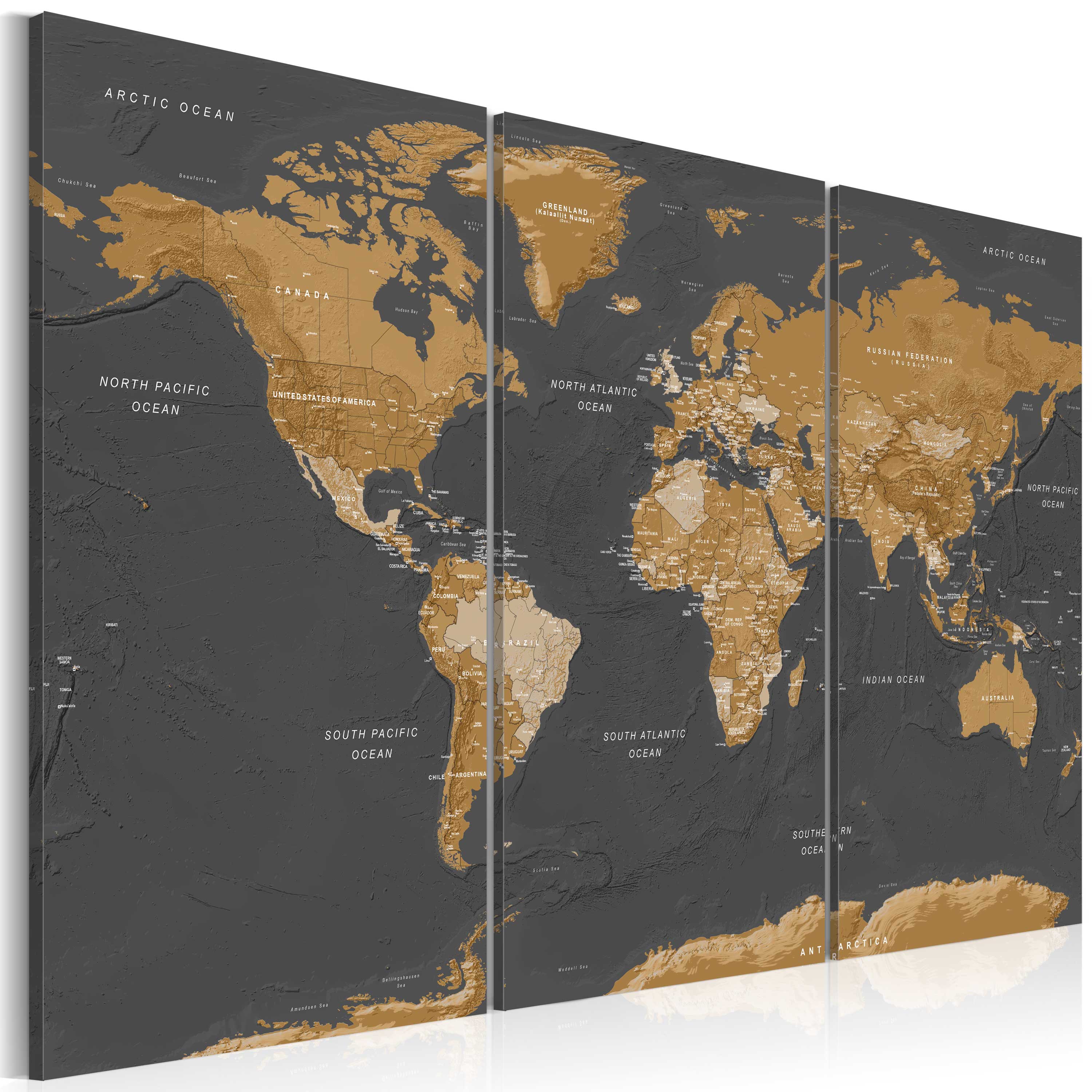 Tableau - World Map: Modern Aesthetics [60x40] | Leroy Merlin