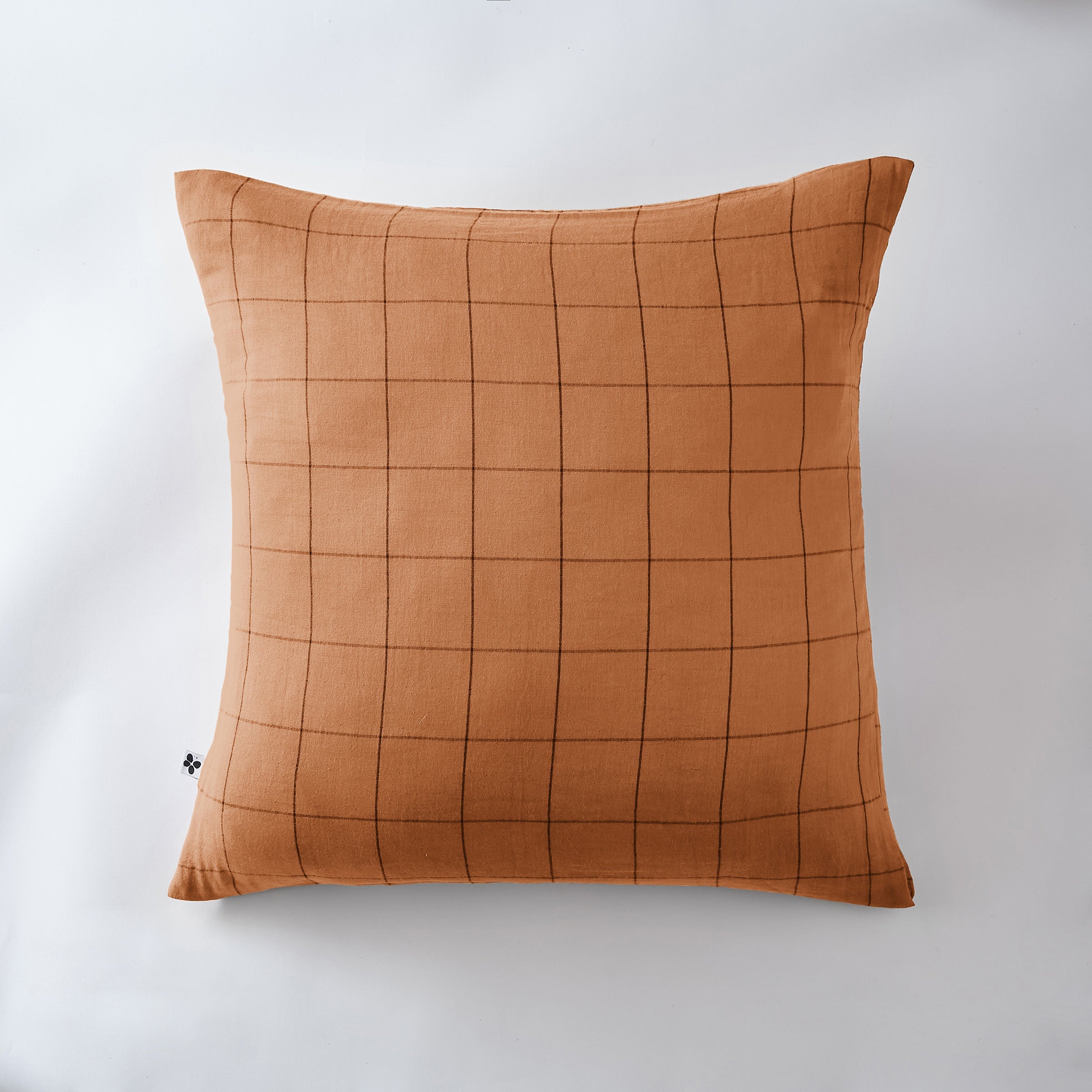 Taie d’Oreiller 60 x 60 cm – Gaze de Coton Tissée – Gaïa Match Abricot ...