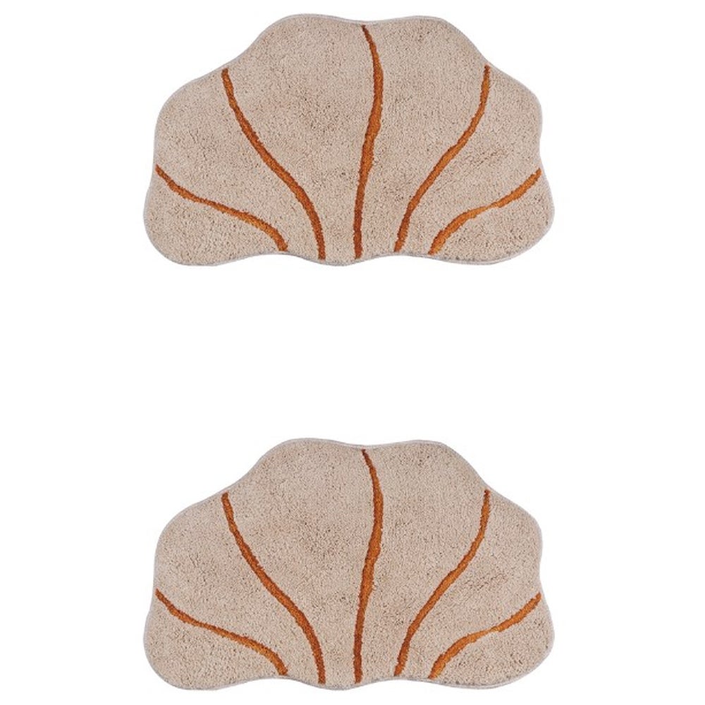 Bonita alfombra de baño con forma de concha, súper suave, absorbente ...