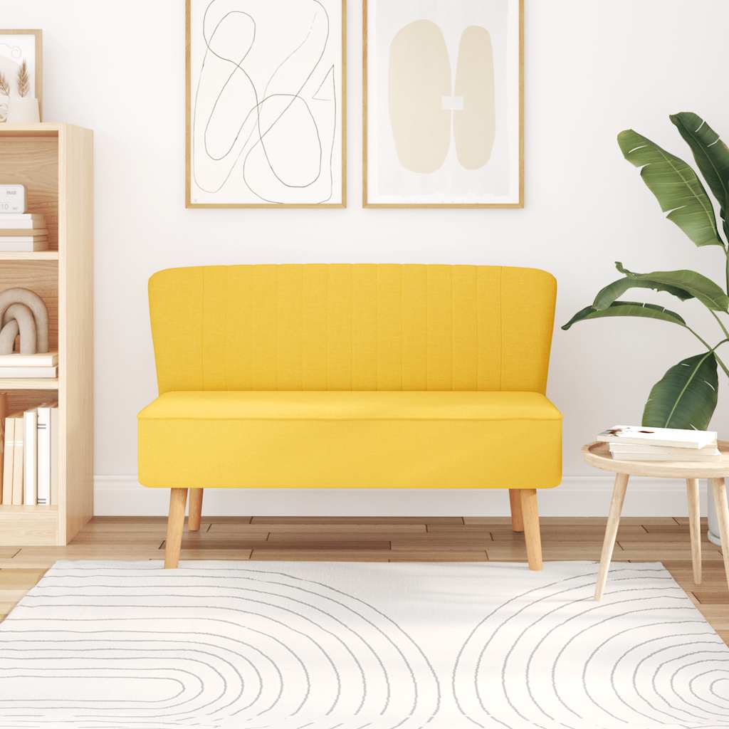 Maison Exclusive - Canapé 117x55,5x77 cm Tissu Jaune | Leroy Merlin