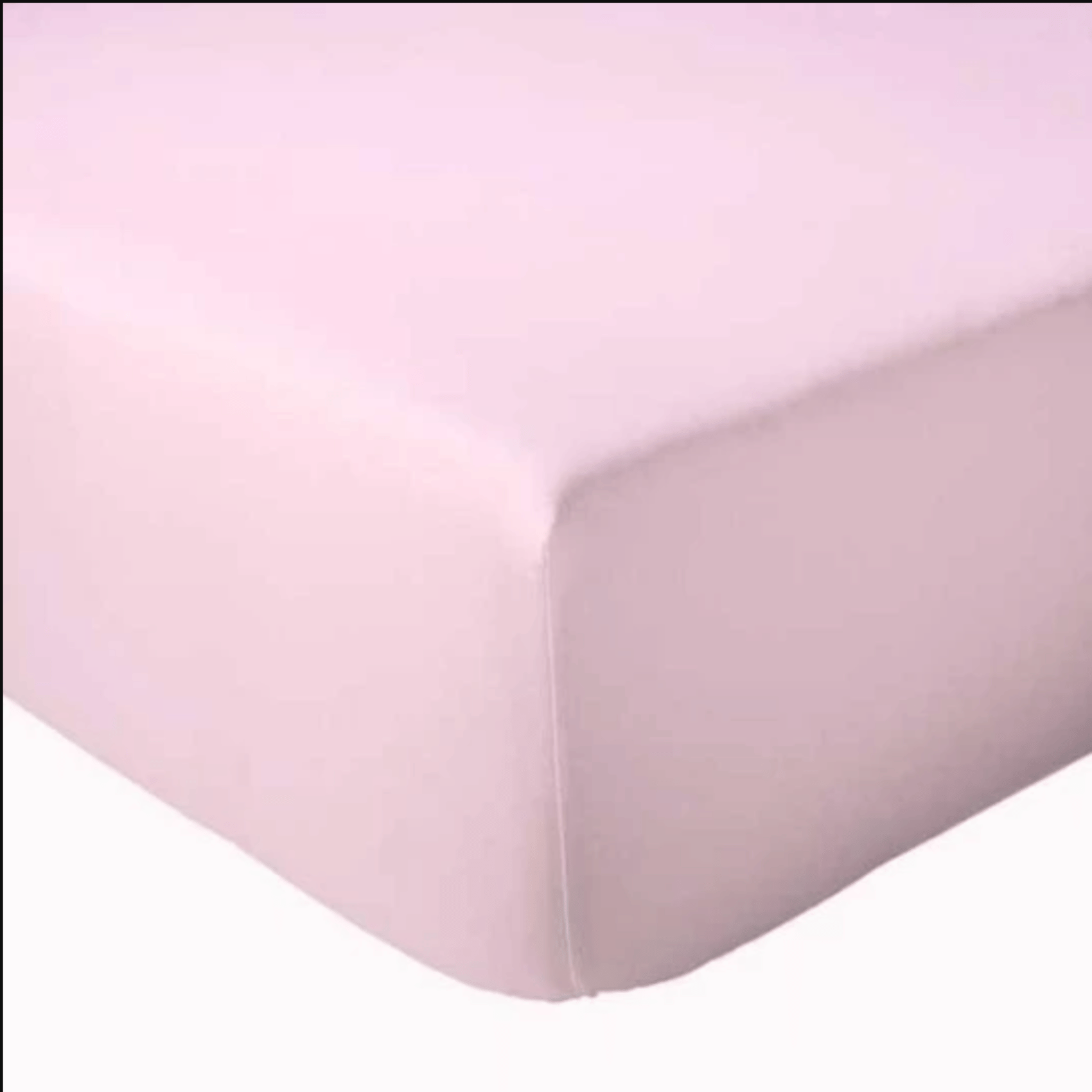 Drap Housse Uni bonnet 30 cm 100% Coton - Rose Clair - 180x190 cm ...