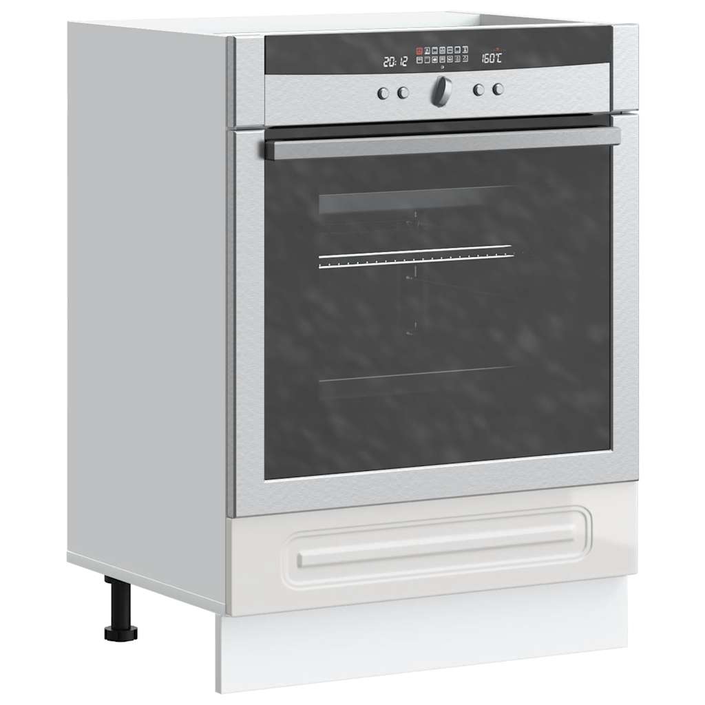 Maison Exclusive - Mueble de horno Kalmar alto brillo blanco madera ...