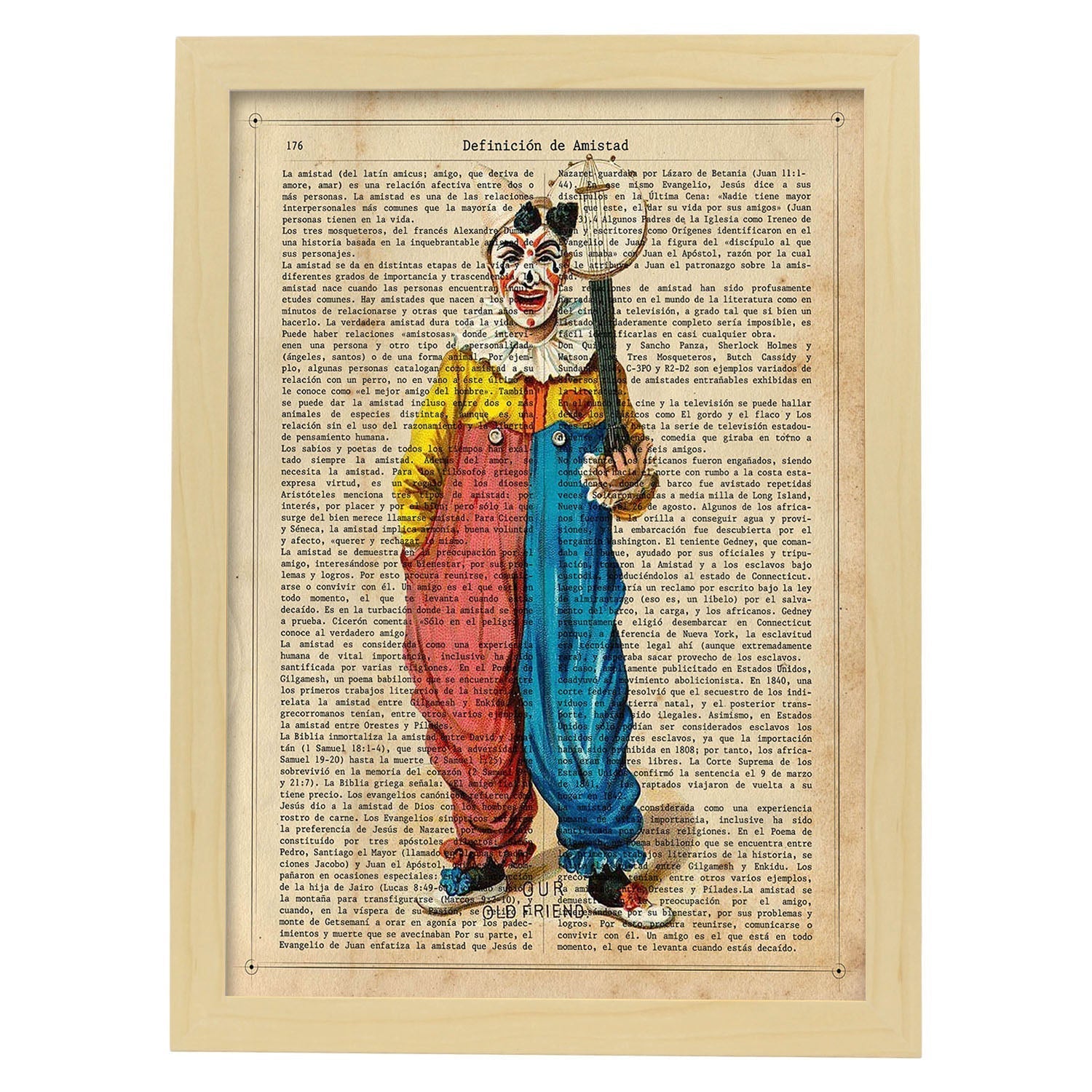Clowns Affiche. Lamina Richard Clown Avec Des Images De Clowns Et De ...