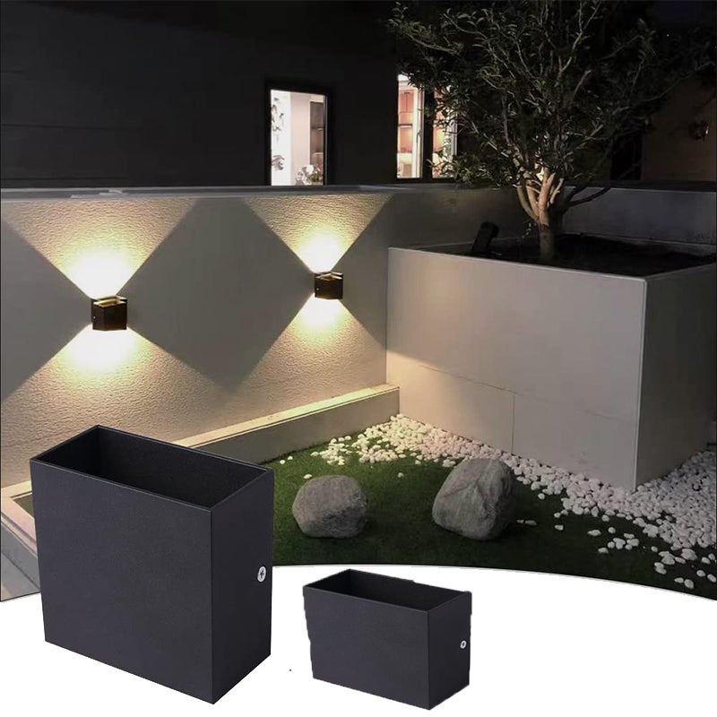 Applique murale simple et moderne d'extérieur, lumière chaude ...