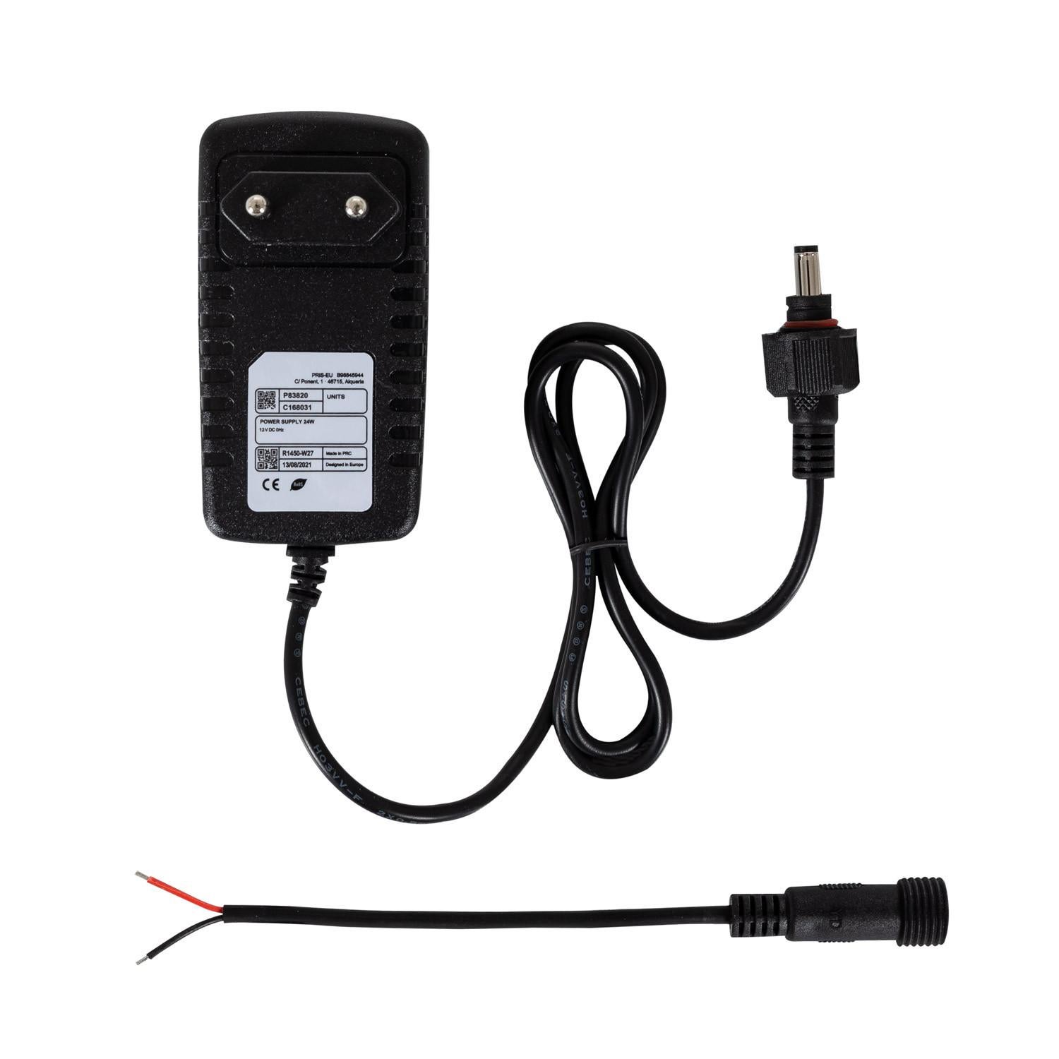 Bloc d’Alimentation 12V DC 24W 2A Jack avec Filetage de Sécurité 24 W ...