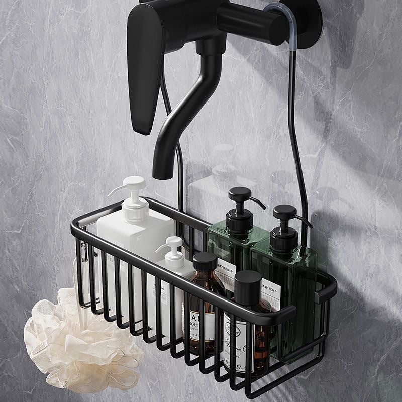 Porte-Douche Autocollant avec Crochets et Panier - Support Shampooing ...