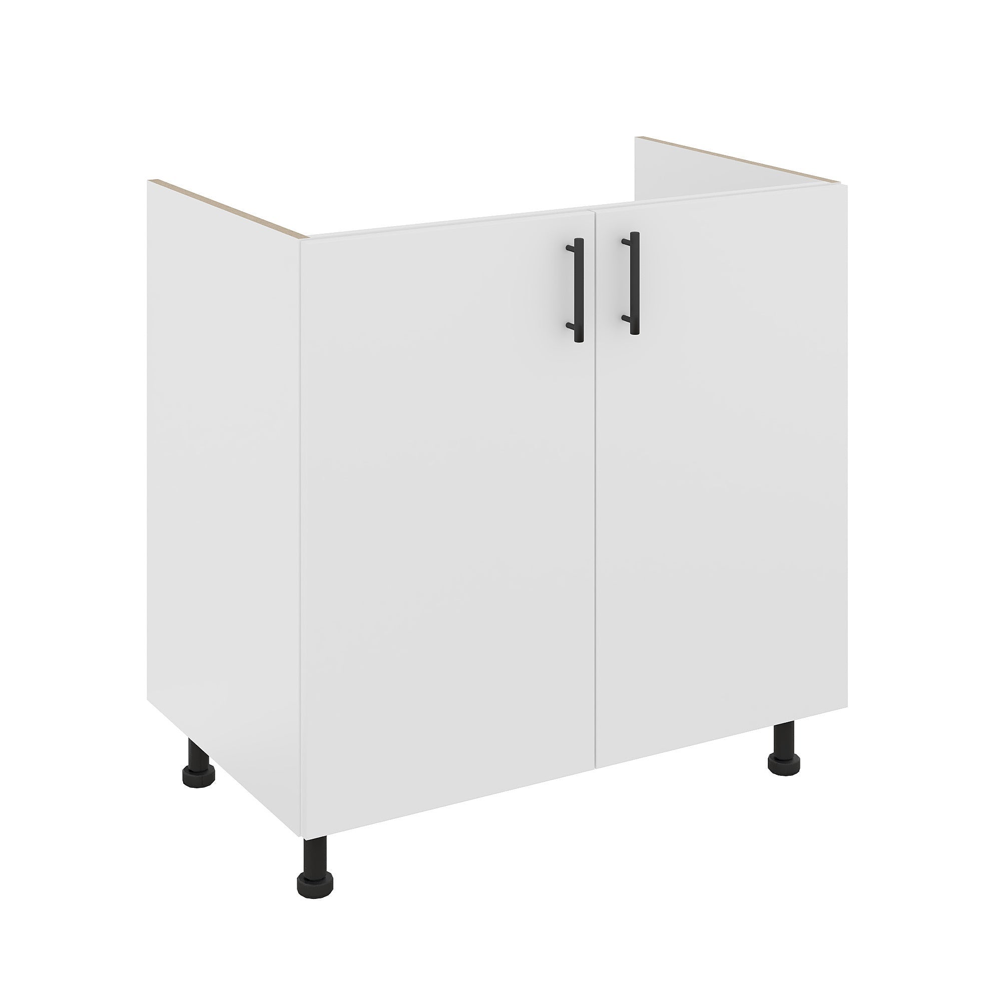 Cache-syphon haaus Karo, 2 portes, Blanc, 80 x 50 x 80 cm | Leroy Merlin