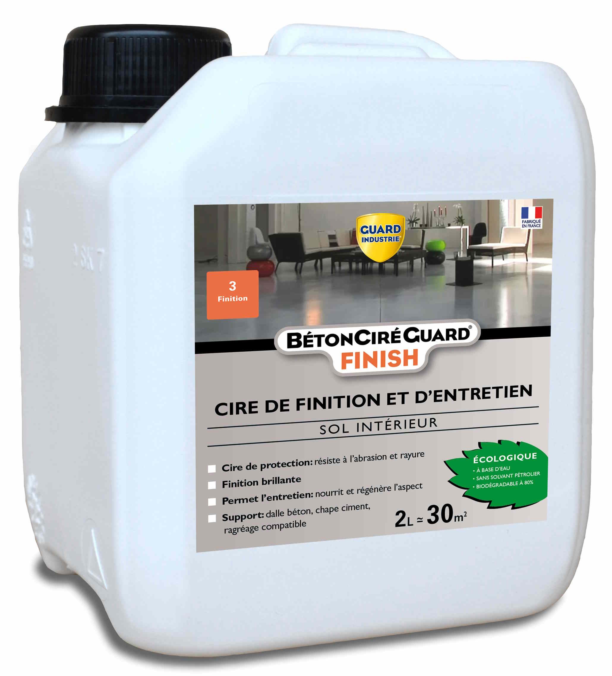 Béton Ciré Finish - 2L - traite 30 m² | Leroy Merlin