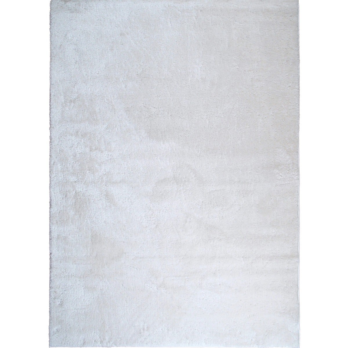 Tapis salon doux uni blanc 120x160 | Leroy Merlin
