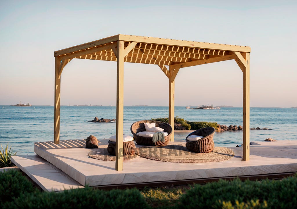 Pergola Autoportante Vert En Bois 9 M Leroy Merlin pergola-autoportante-vert-en-bois-9-m-leroy-merlin