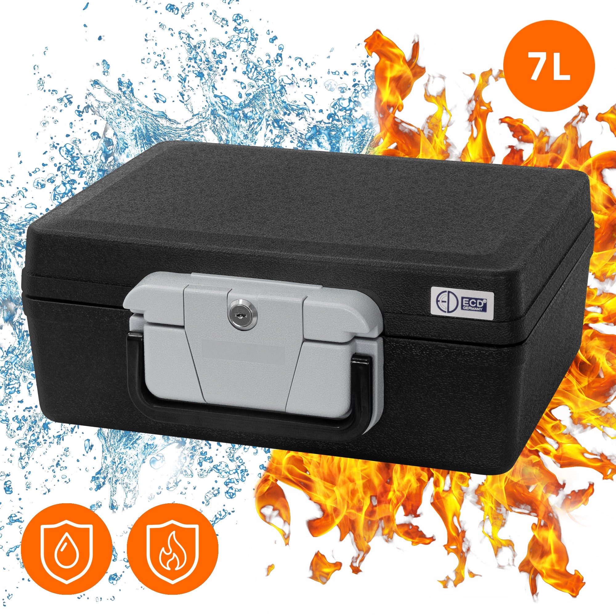 Caja portadocumentos ignífuga impermeable Caja portadocumentos DIN A4 ...