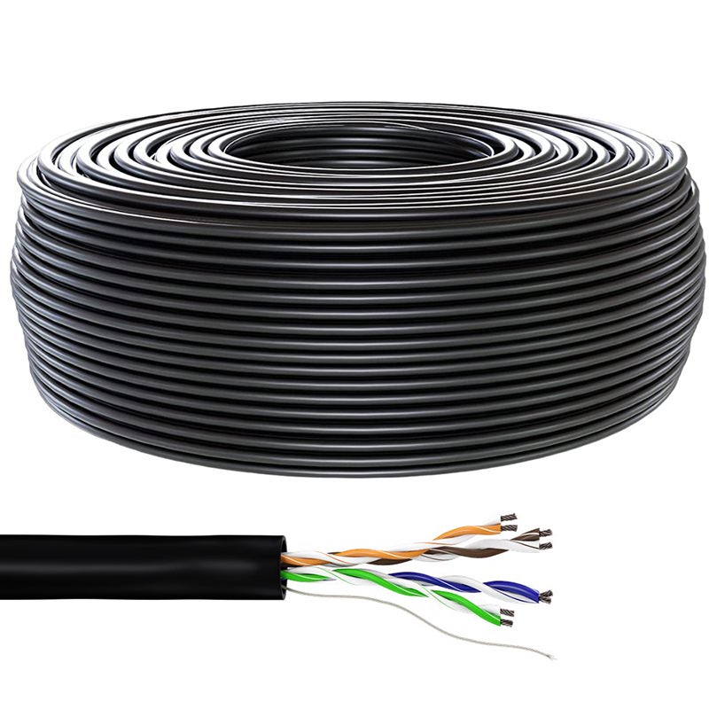Câble ethernet cat 5e blindé 100m CONECTICPLUS | Leroy Merlin