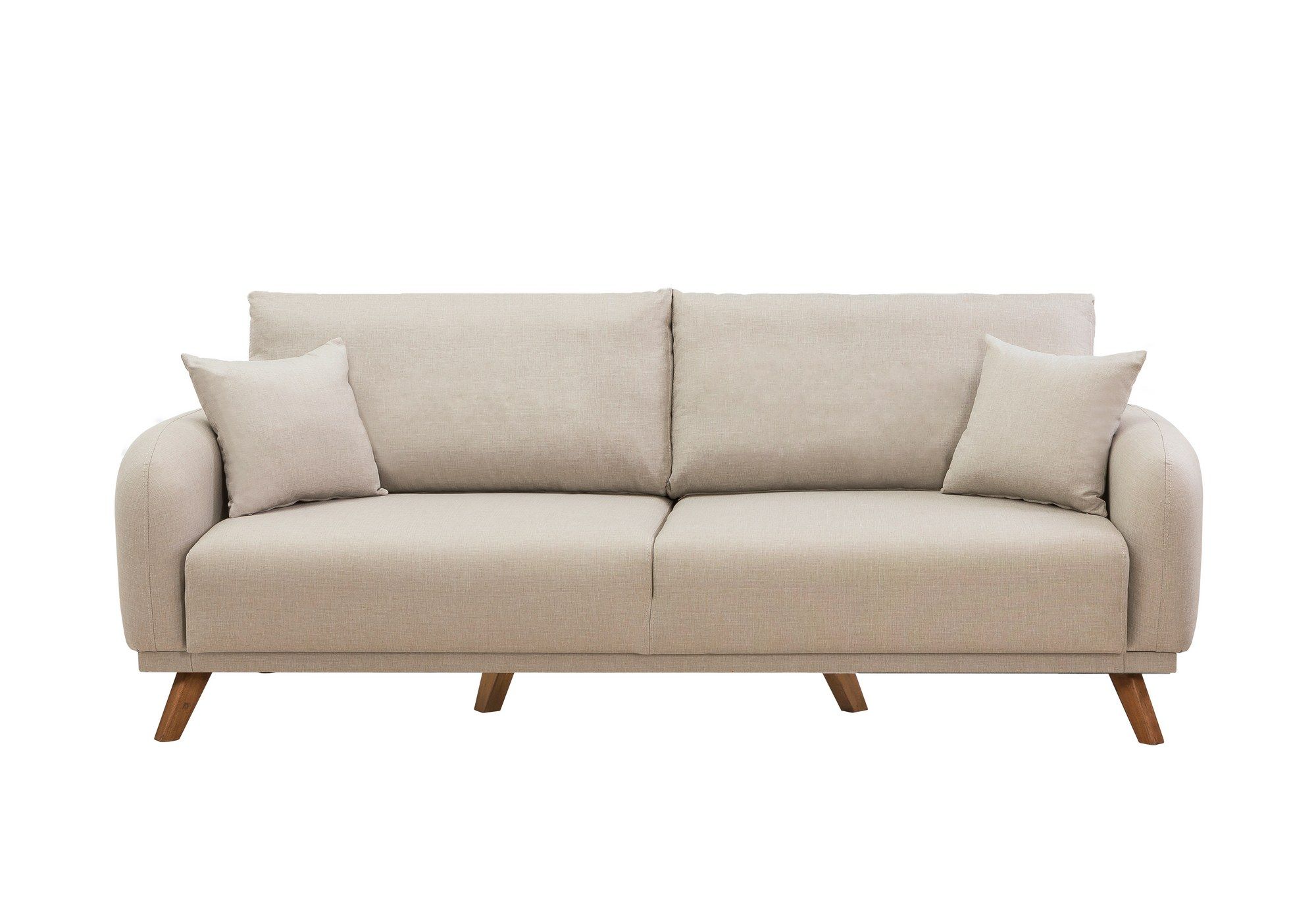 Canapé 3 places convertible Marno Blanc crème | Leroy Merlin
