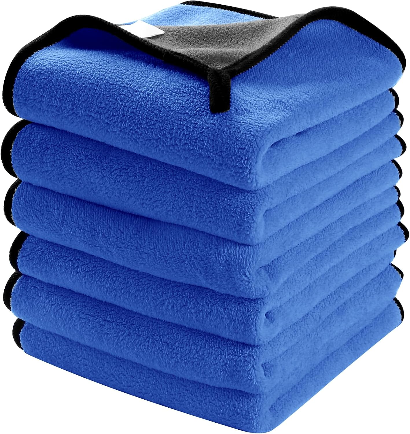 Juego de 6 paños para lavado de coches, paños de microfibra absorbentes ...