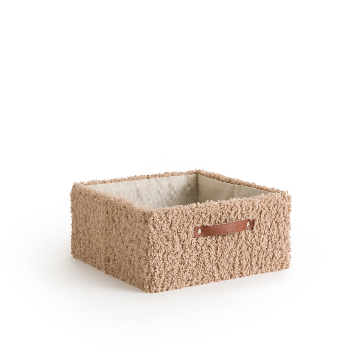 Panier pliable bouclette, Boklio - Beige taupe - taille unique | Leroy ...