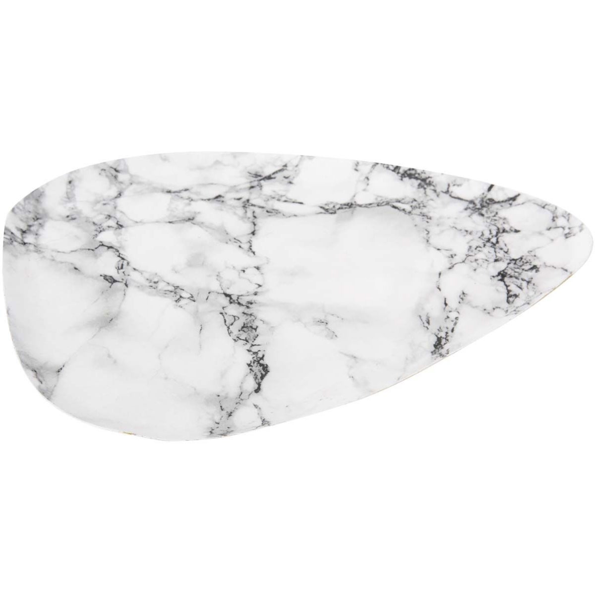 Plateau effet marbre blanc Marble 34 cm Pt' | Leroy Merlin