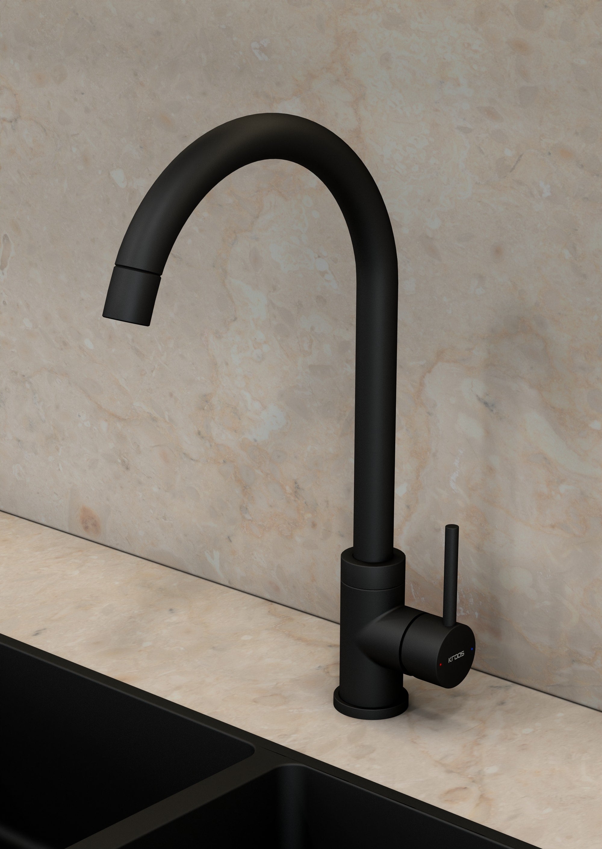 Mitigeur de cuisine Noir - Corbeau | Bricoman