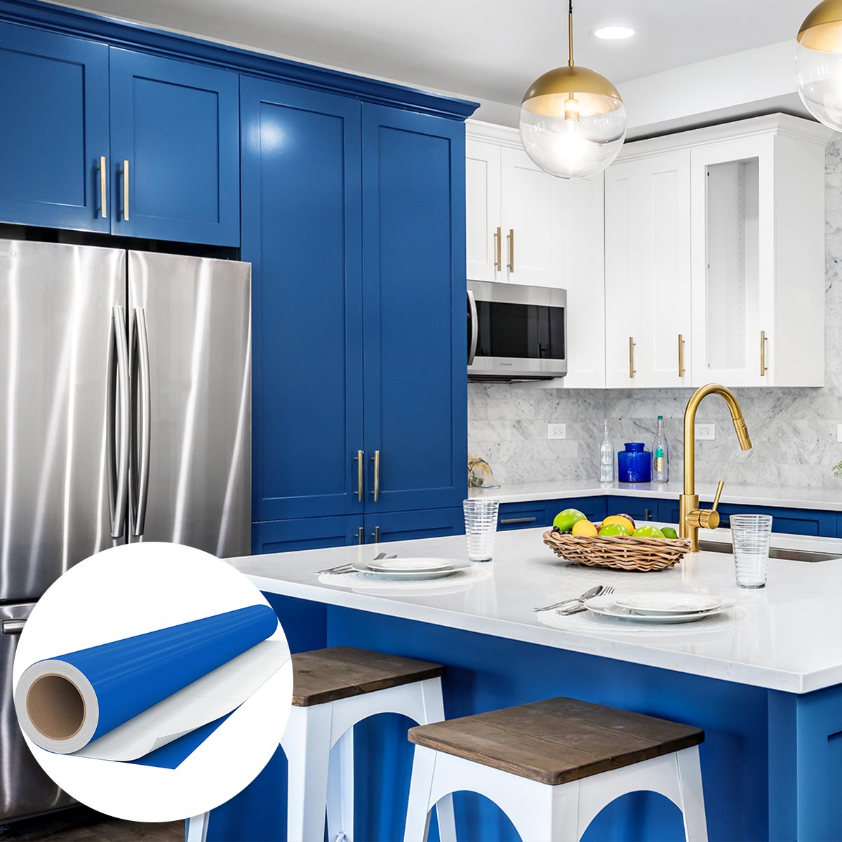 Rollo adhesivo para muebles por metros - 40 colores disponibles ...