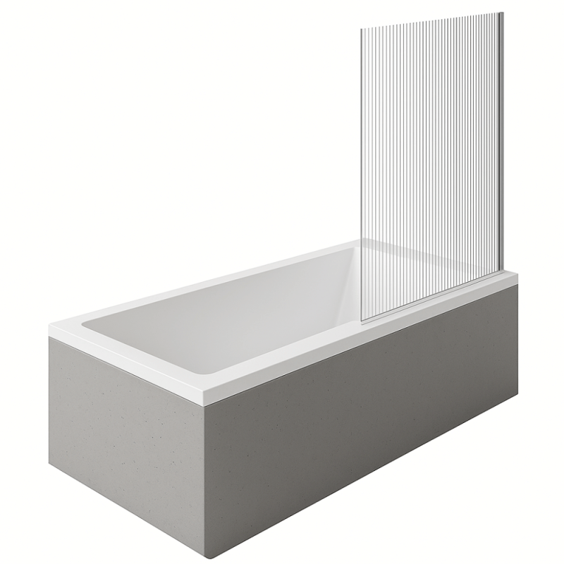 Baignoire droite DURAVIT Starck 1600x700mm + Pare bain droit AURYS ...