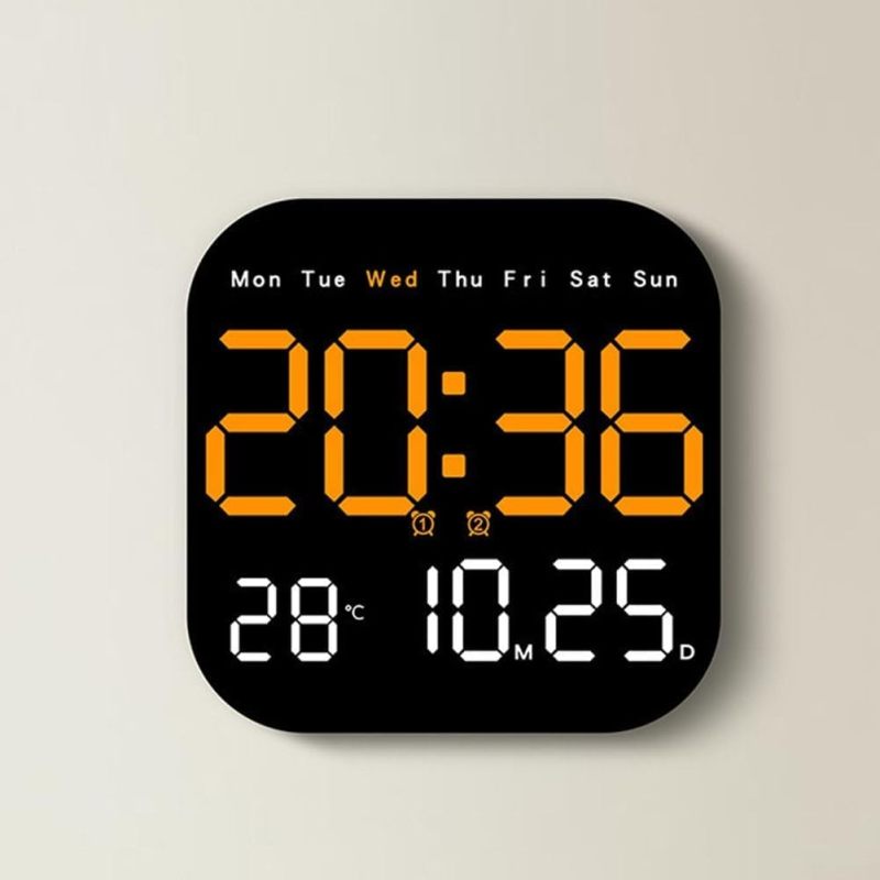 Reloj pared，Reloj de pared digital, reloj de interior moderno y ...