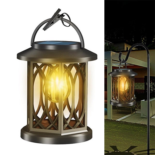 Linterna solar impermeable al aire libre, luz colgante solar, luz ...