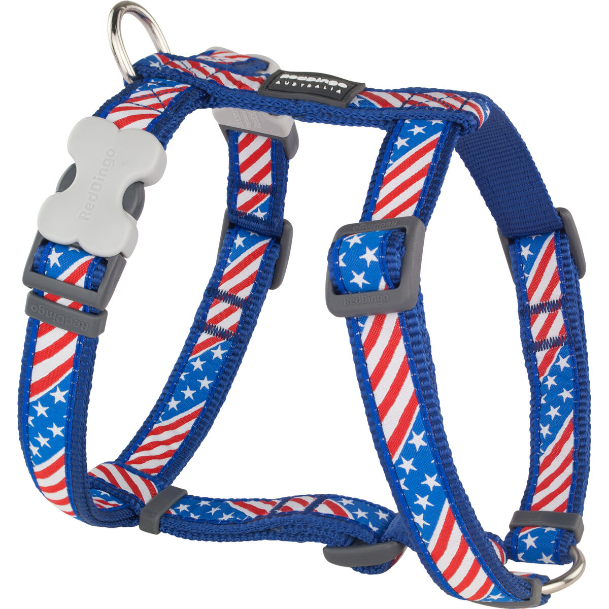 Arnés para Perro Red Dingo STYLE US FLAG 45-66 cm 36-59 cm | Leroy Merlin