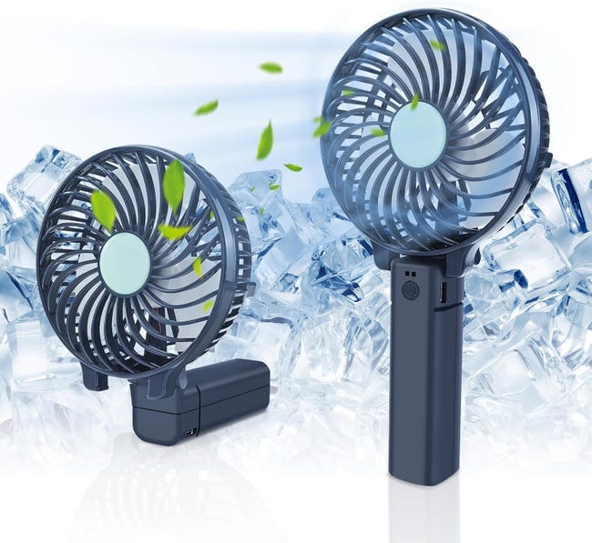 3 Ventilateur portatif rechargeable par USB avec vitesses, mini ...