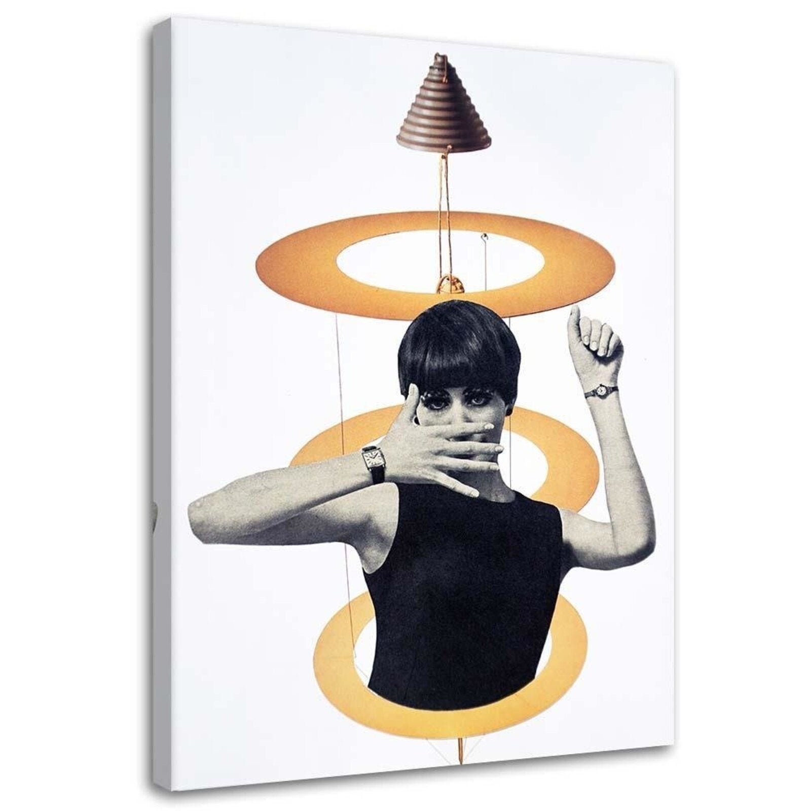 Tableau femme de collage - 40 x 60 cm | Leroy Merlin