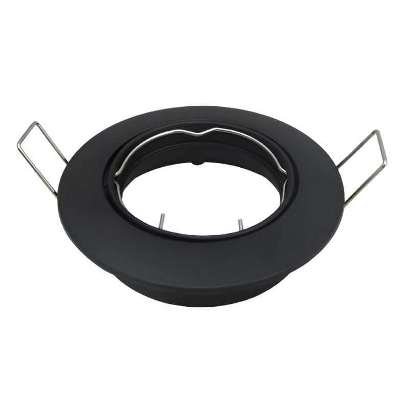 Support encastrable rond orientable Noir - Noir - MR16 | Leroy Merlin