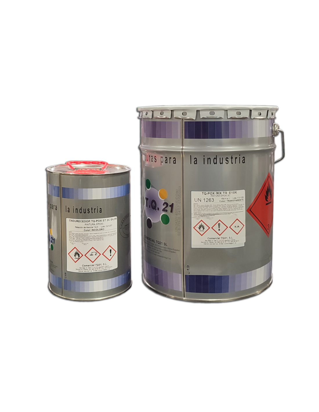 DISPIVAL - PINTURA EPOXI SUELOS 2C CARTA RAL 18K+4,5K (RAL 1002 ...