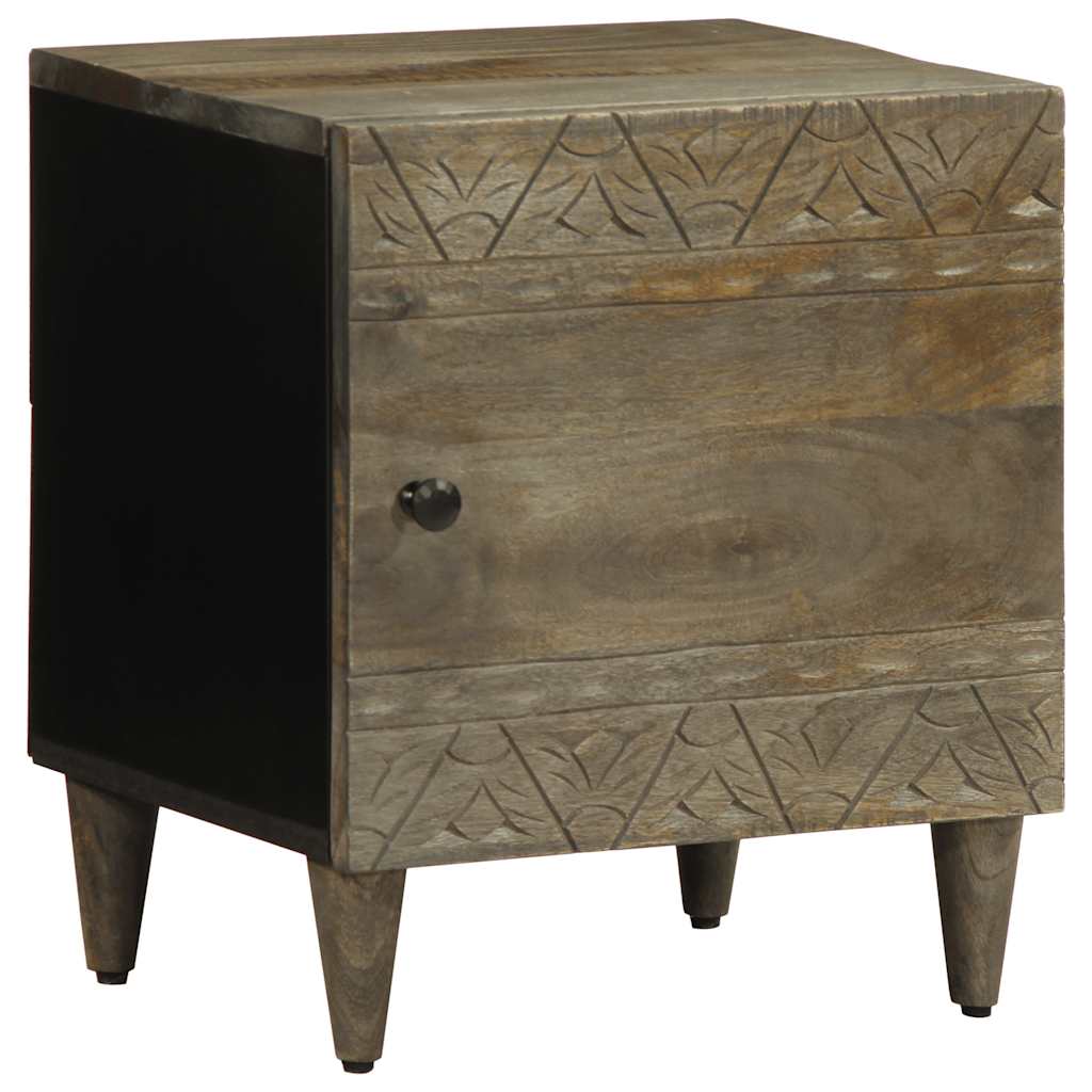 Table de chevet | Table d'appoint | Table de nuit gris clair 40x33x46 ...