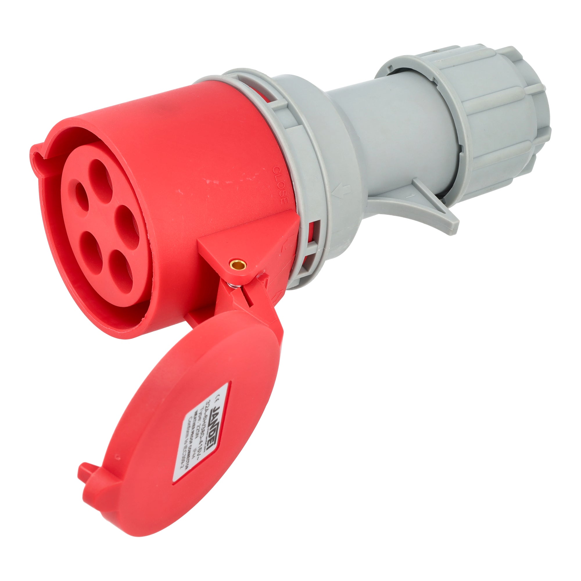 Enchufe Base Conector de Potencia, Toma industrial 4P+E 6H 240-415 Vac ...