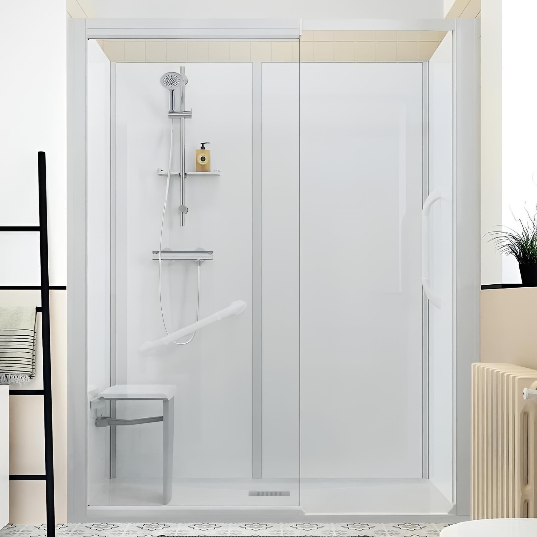 Box doccia angolare KINEDO KINEMAGIC SERENITE 140x70 miscelatore ...