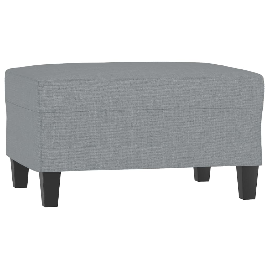 Repose-pieds tabouret 70 x 55 x 41 cm en tissu gris DEC030253 | Leroy ...