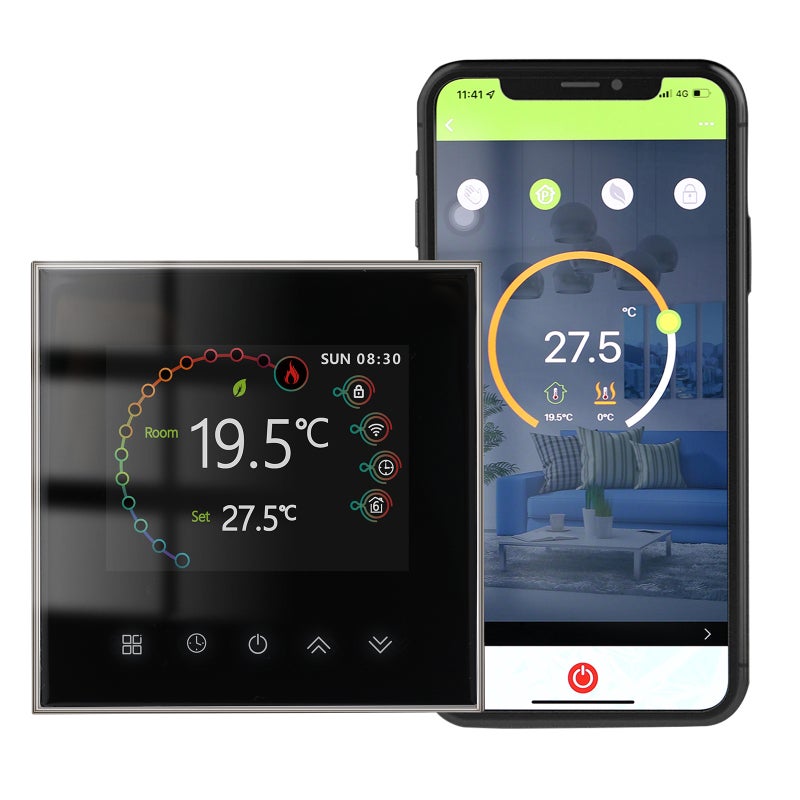 Thermostat intelligent Wi-Fi programmable hebdomadaire avec commandes ...