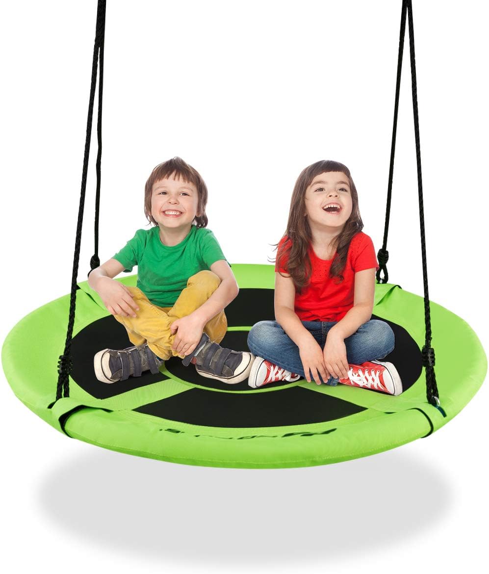 Balancoire Nid d’Oiseau Rond, Balancoire de Jardin en Tissu Oxford et ...