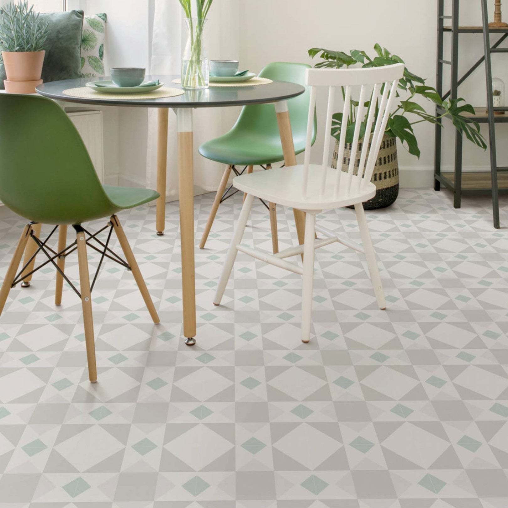 Carrelage grès cérame effet carreau ciment PARIS OPÉRA 25x25cm 25x25 cm ...