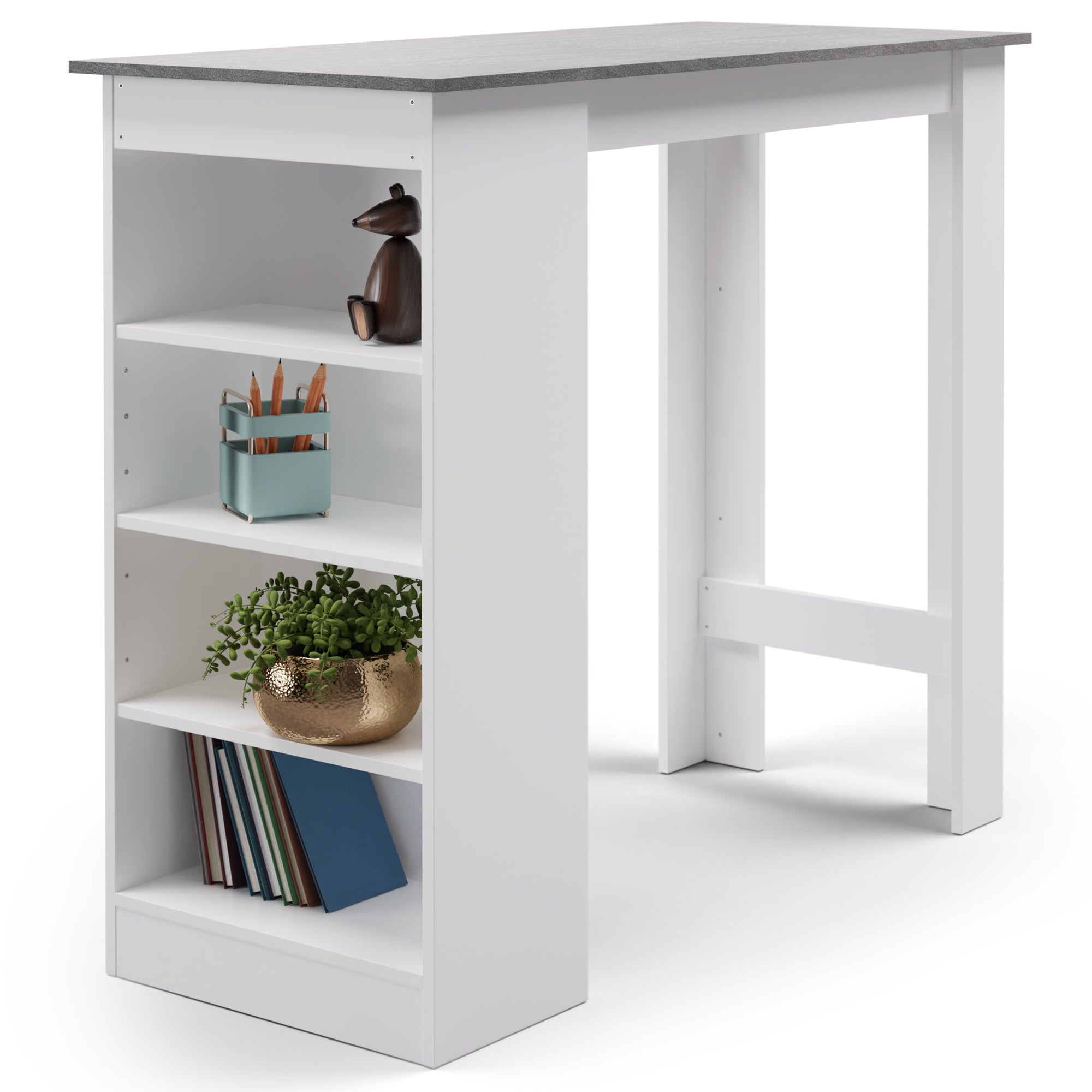 Blumfeldt Erskine Table de bar comptoir table home bar 3 niveaux design ...